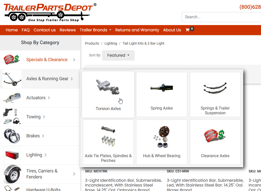 Case Study: NEM Trailer Parts Depot | DimeSoft Website